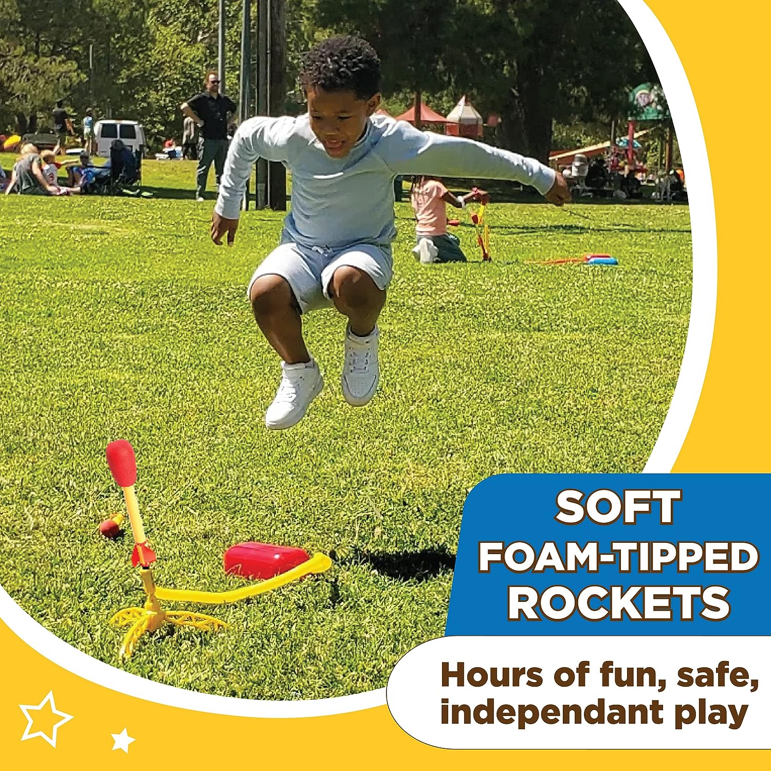 Stomp Rocket Launcher Stomp & Catch (3 Led Rockets) – KIDDO LAND